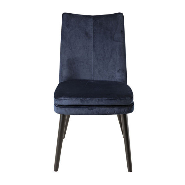 Aura Velvet Dining Chair Indigo Blue – Early Settler NZ
