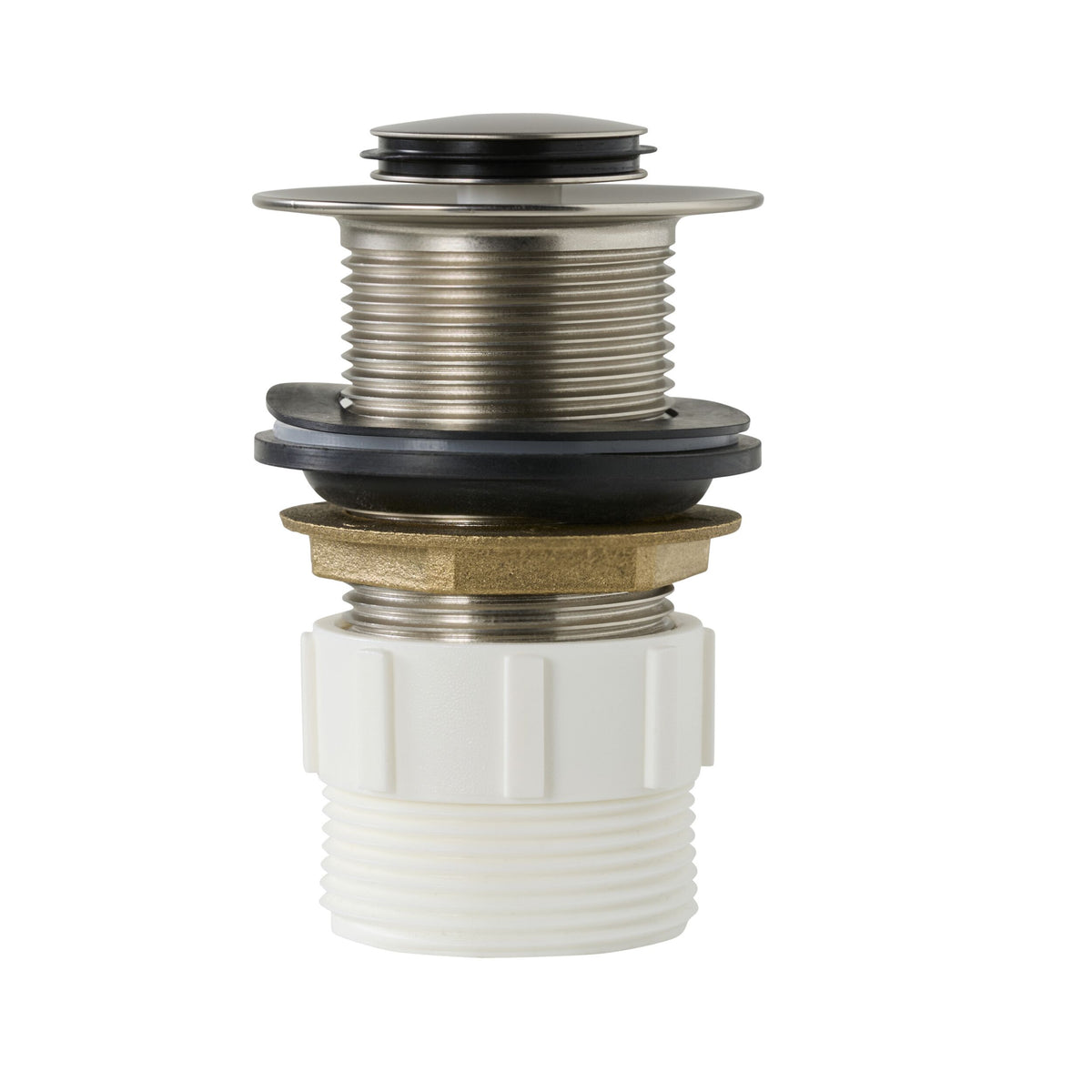 Camden Pop Up Waste Universal 32/40 x 80mm No Overflow Brushed Nickel ...