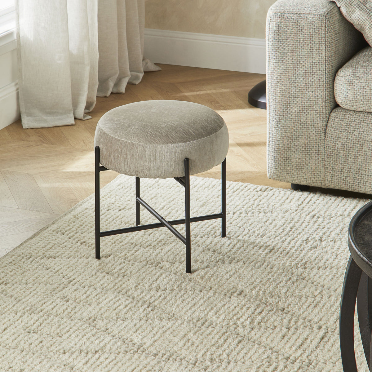 Mads Round Footstool Cascade Champagne – Early Settler NZ