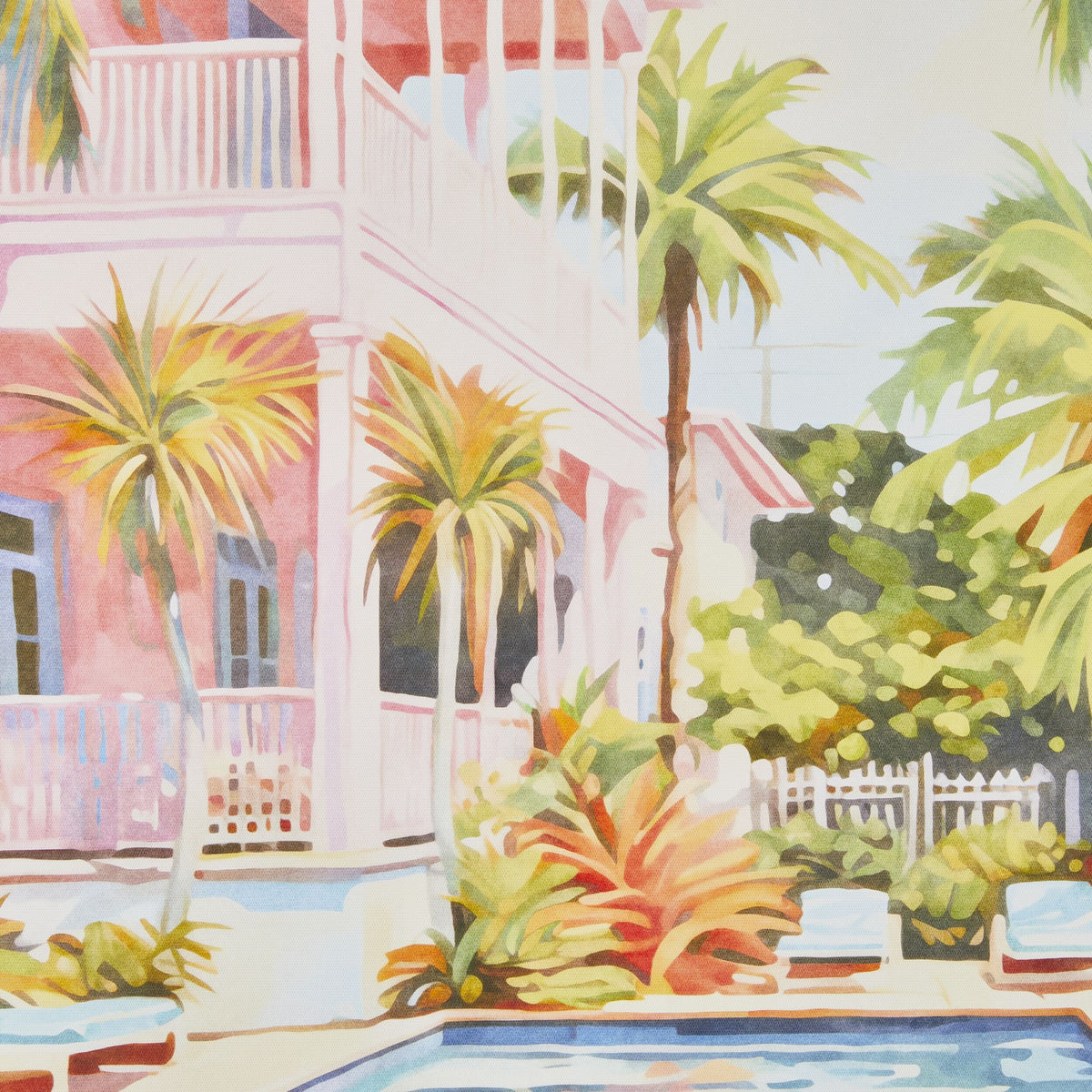 Tropical Retreat Framed Print 60x60cm – Early Settler NZ