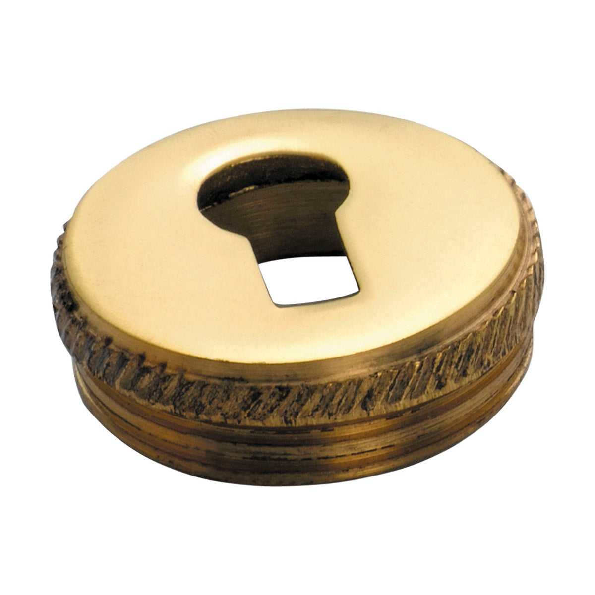 3804 Cupboard Escutcheon Insert Polished Brass D19mm – Early Settler NZ
