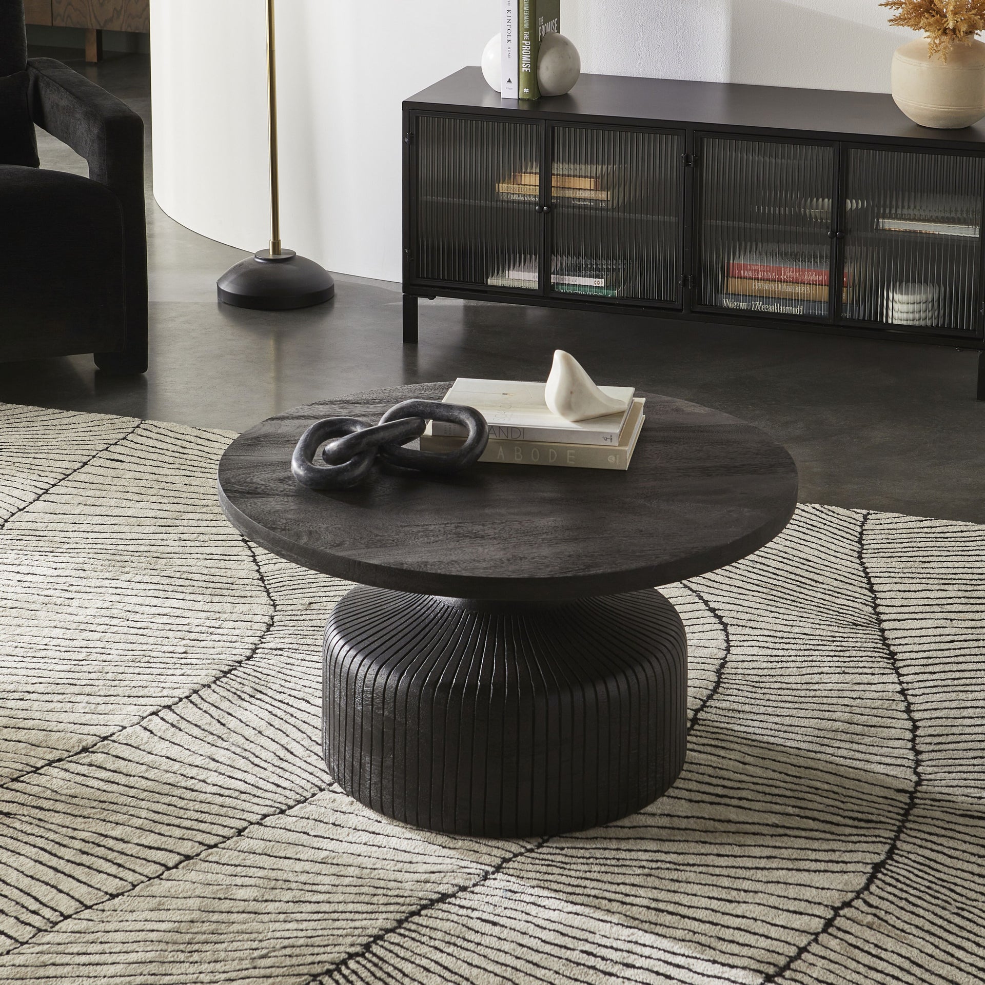 Kulli Round Coffee Table 75 x 40 x 75cm – Early Settler NZ