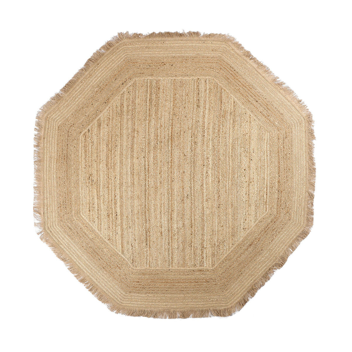 Tulum Braided Octagonal Jute Rug 200cm – Early Settler NZ