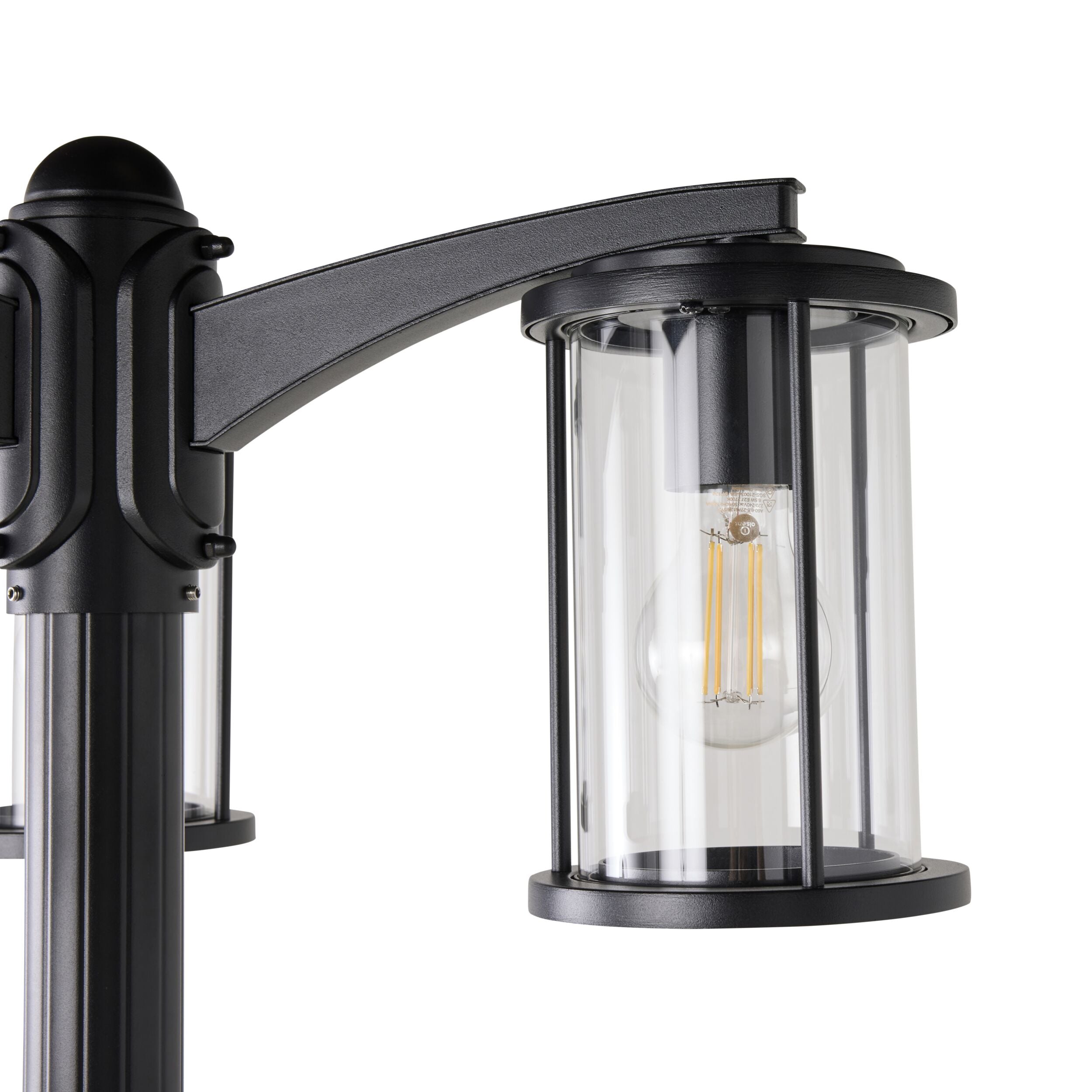 Dover 3 Light Exterior Lamp Post Black 200cm – Early Settler NZ