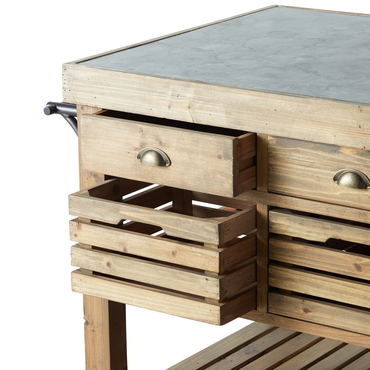 Carter 2 Drawer Island Bench – Early Settler NZ