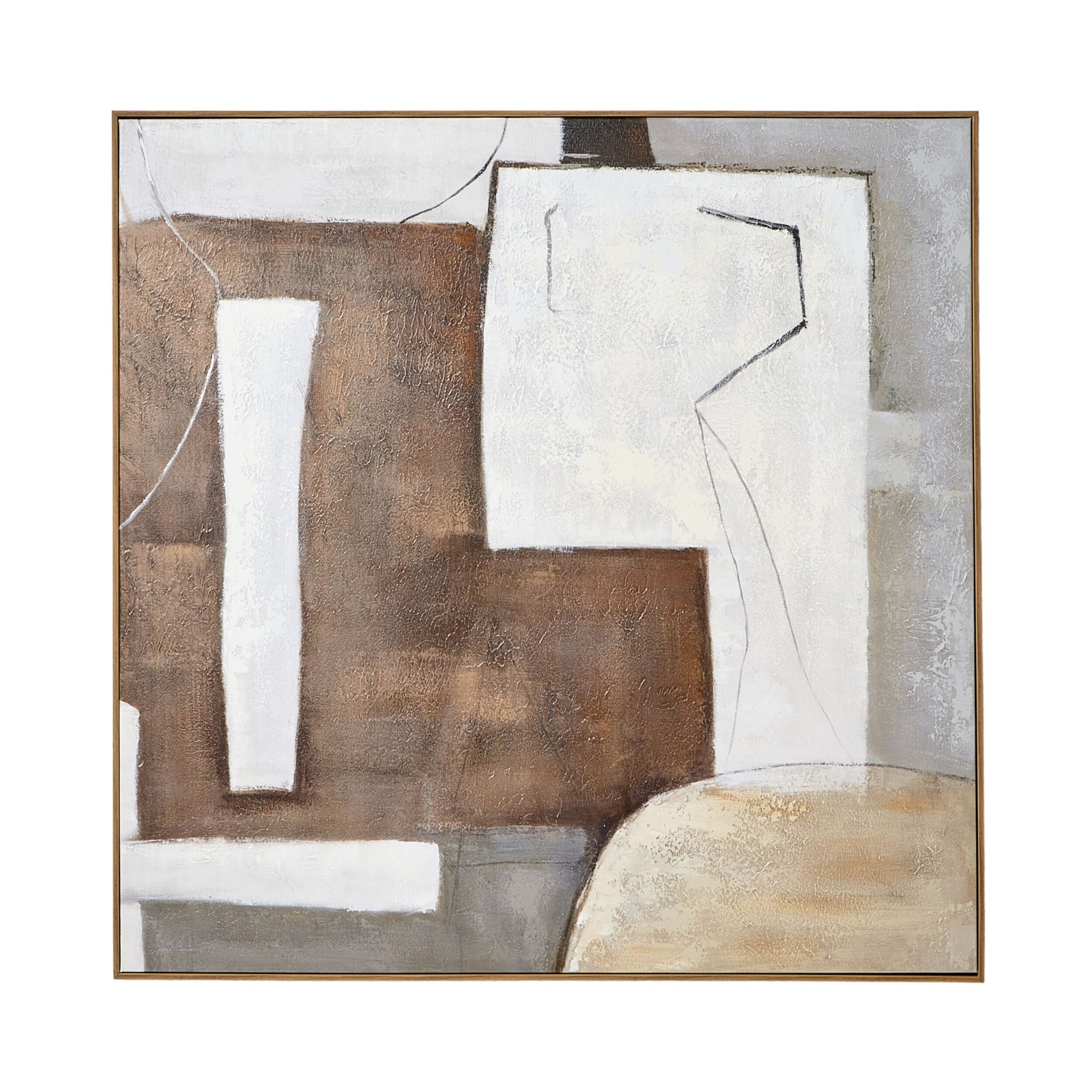 Abstract Earth Canvas I 100x100cm – Early Settler NZ